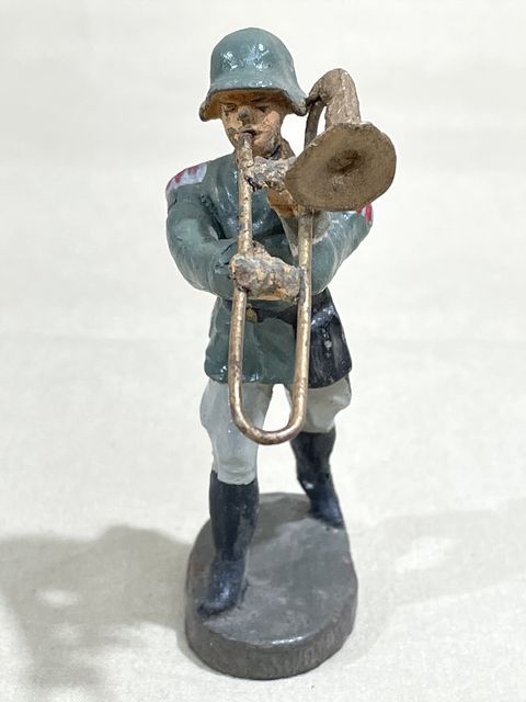 Bunker Militaria: Original Nazi Era German Marching Trombone Player Toy ...