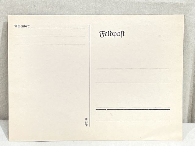 Bunker Militaria: Original WWII German FELDPOST Postcard