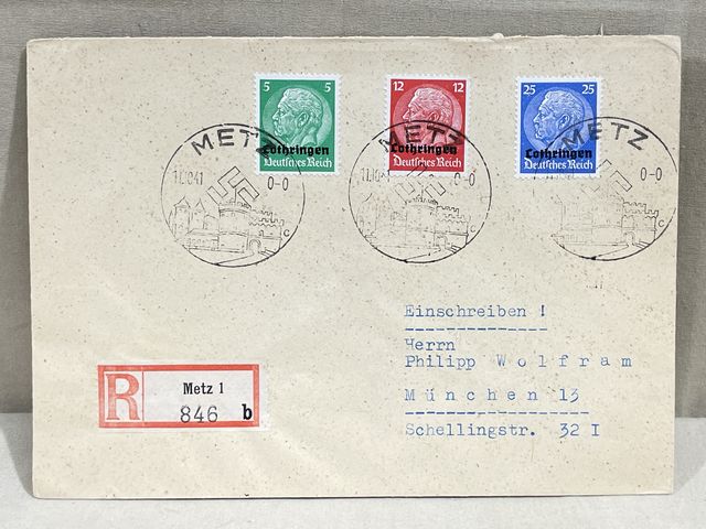 Bunker Militaria: Original WWII German Used Envelope with Special ...