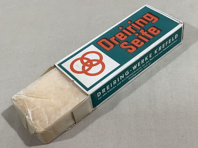 Bunker Militaria: Original WWII Era German Boxed Soap, Three Ring Brand