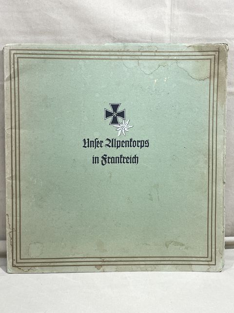 Bunker Militaria: Original WWII German Our Alpine Corps in France Print ...