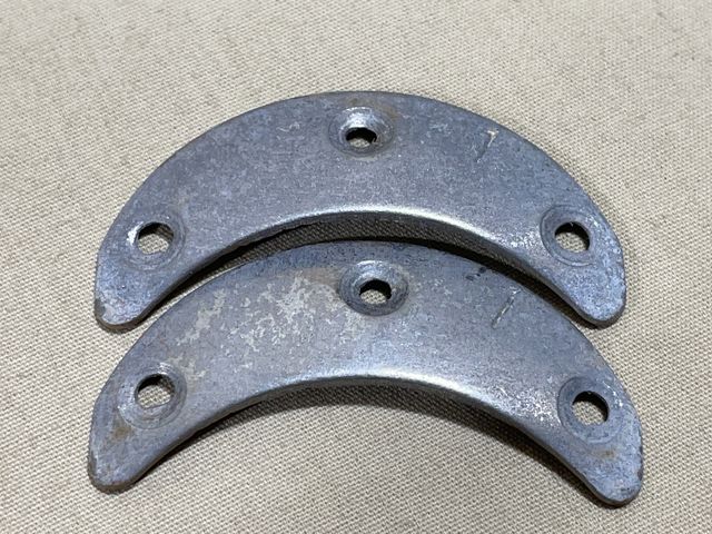 Bunker Militaria: Original WWII German Boot Toe Plates, Pair, SIZE 1