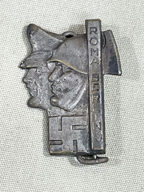 Bunker Militaria: Original Nazi Era German Metal Hitler/Mussolini Badge ...