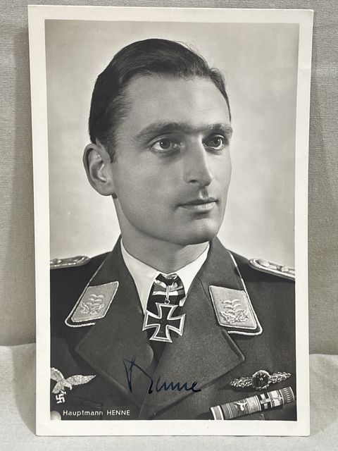 Bunker Militaria: Original Nazi Era German Autographed Postcard of ...