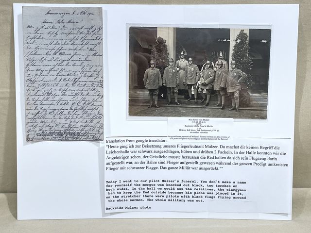 Bunker Militaria: Original WWI German TWO Photo Postcards Set, Blue Max ...