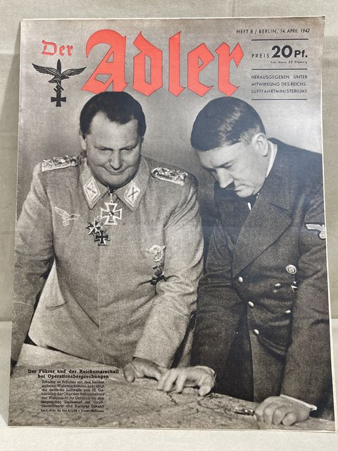 Bunker Militaria: Original WWII German Luftwaffe Magazine Der Adler ...