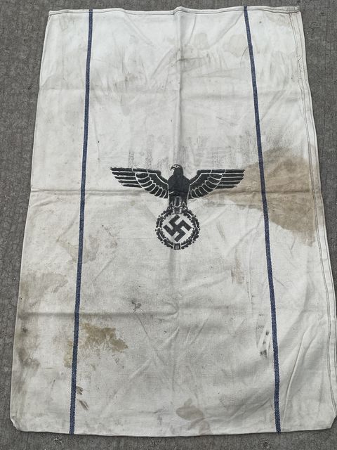 Bunker Militaria: Original WWII German Large Cloth Ration Sack, 1941