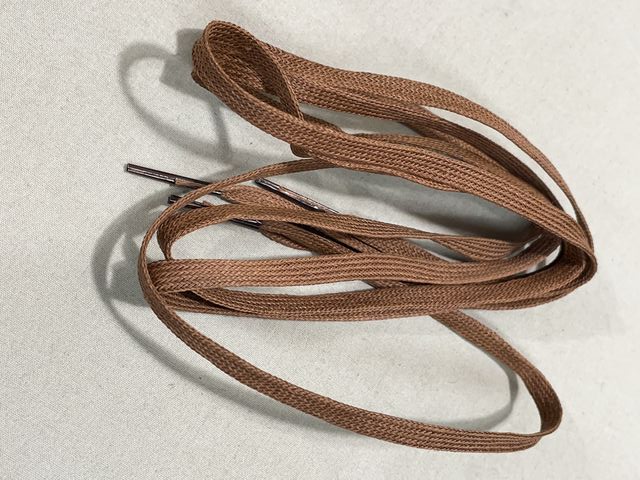 Bunker Militaria: Original WWII German BROWN 80cm Shoe Laces, Pair