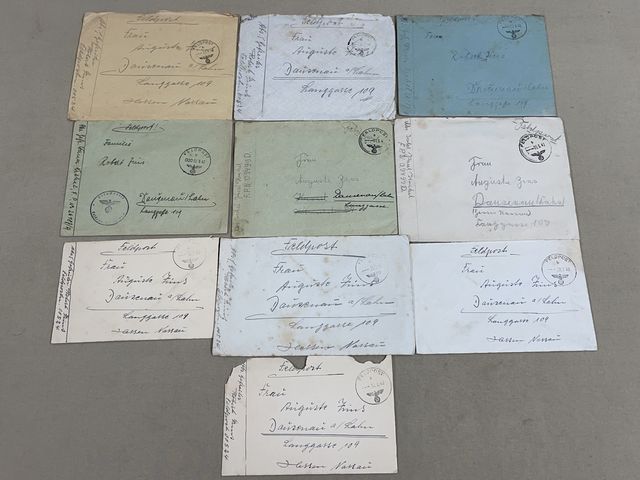 Bunker Militaria: Original WWII German FELDPOST Envelopes with Letters ...