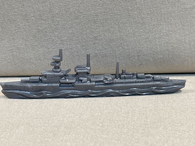 Bunker Militaria: Original WWII German WHW Donation Figure, Battle Ship