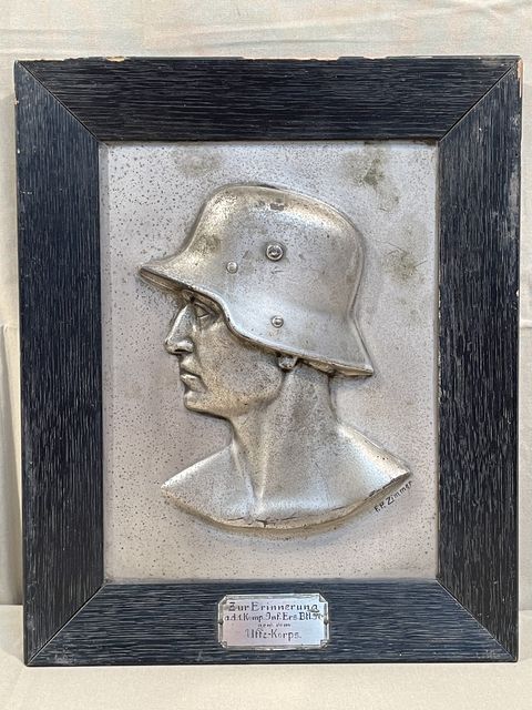 Bunker Militaria: Original Pre-WWII German Wood and Metal Wall Plaque ...