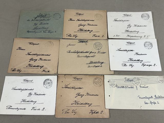 Bunker Militaria: Original WWII German Set of Feldpost Envelopes to ...