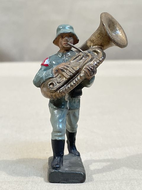 Bunker Militaria: Original Nazi Era German Marching Tuba Player Toy ...