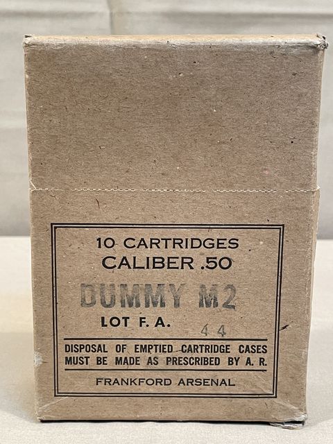 Bunker Militaria: Original WWII Era US Army DUMMY M2 .50 Caliber ...