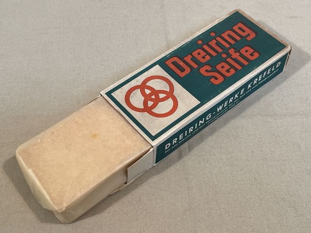 Bunker Militaria: Original WWII Era German Boxed Soap, Three Ring Brand