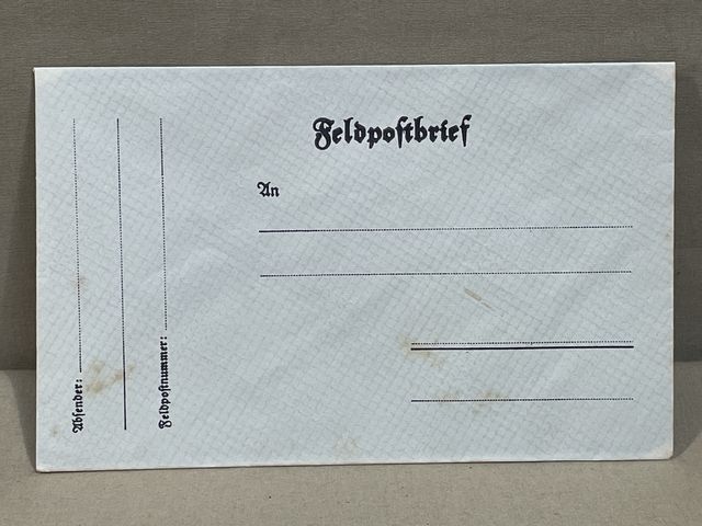 Bunker Militaria: Original WWII German FELDPOST Envelope for Letters