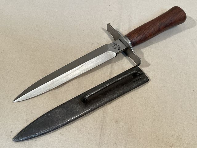 Bunker Militaria: Original WWII French Fighting Knife and Scabbard ...