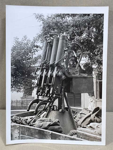 Bunker Militaria: Original WWII German Russian Front Photo, Russian AA Guns