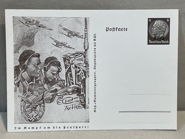 Bunker Militaria: Original WWII German Postcard, LW Wireless Operator’s ...