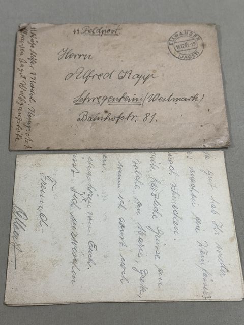 Bunker Militaria: Original WWII German Letter/Envelope Combination, SS ...