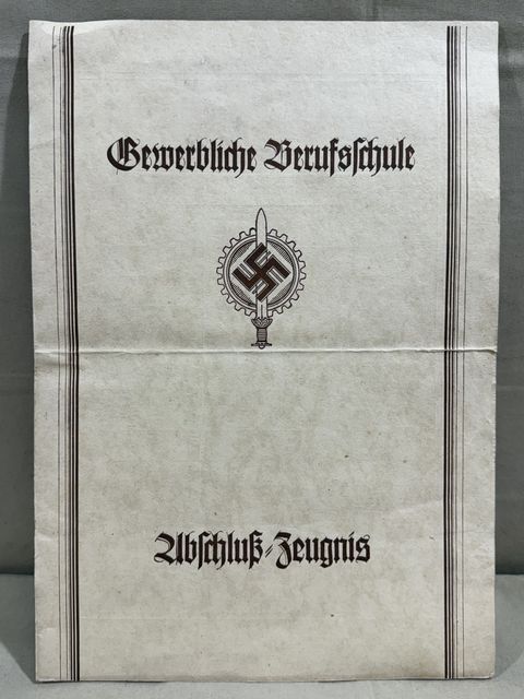 Bunker Militaria: Original WWII German Commercial Vocational School ...