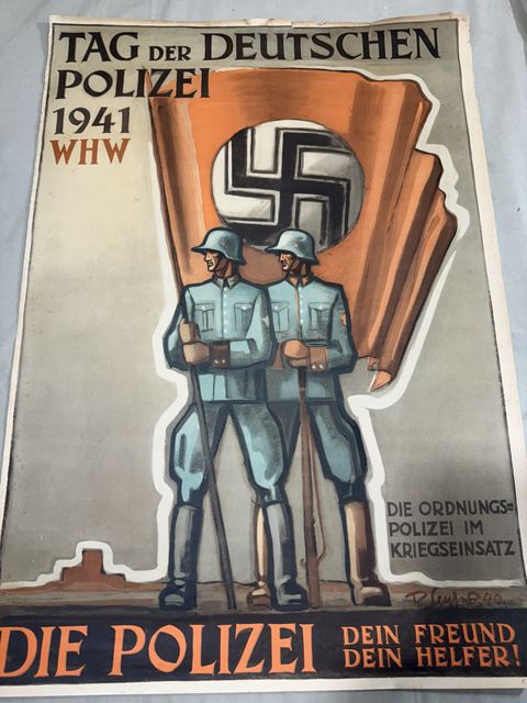 Bunker Militaria: Original WWII German WHW Wall Poster, TAG DER ...
