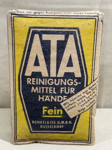Bunker Militaria: Original WWII German ATA Brand Washing Soap, R.Pfg ...