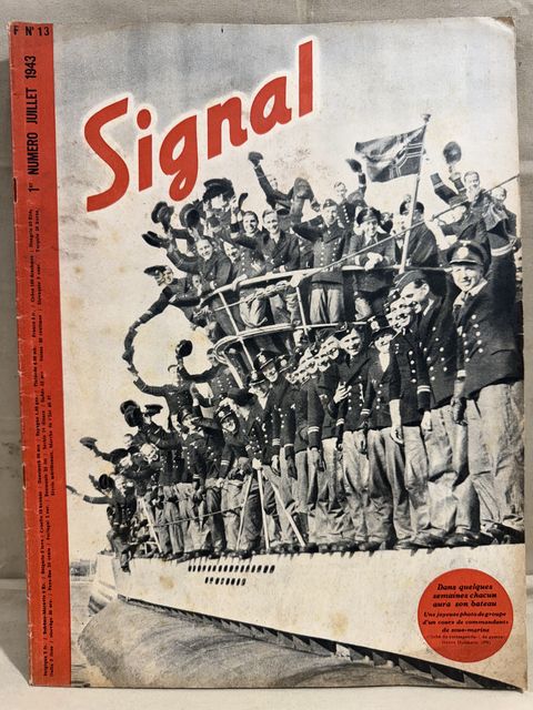 Bunker Militaria: Original WWII German Signal Magazine (French Language), 1943