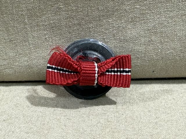 Bunker Militaria: Original WWII German Russian Front Medal Lapel Button Hole Ribbon, UNISSUED
